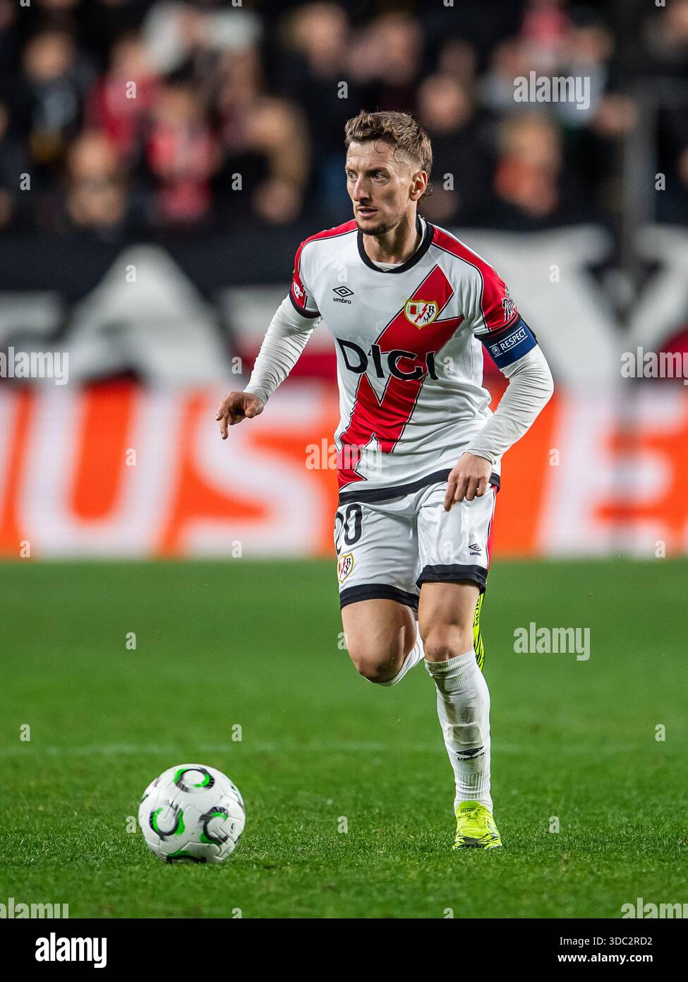 MADRID, SPAIN - DECEMBER 18: Ivan Balliu of Rayo Vallecano de Madrid in ...