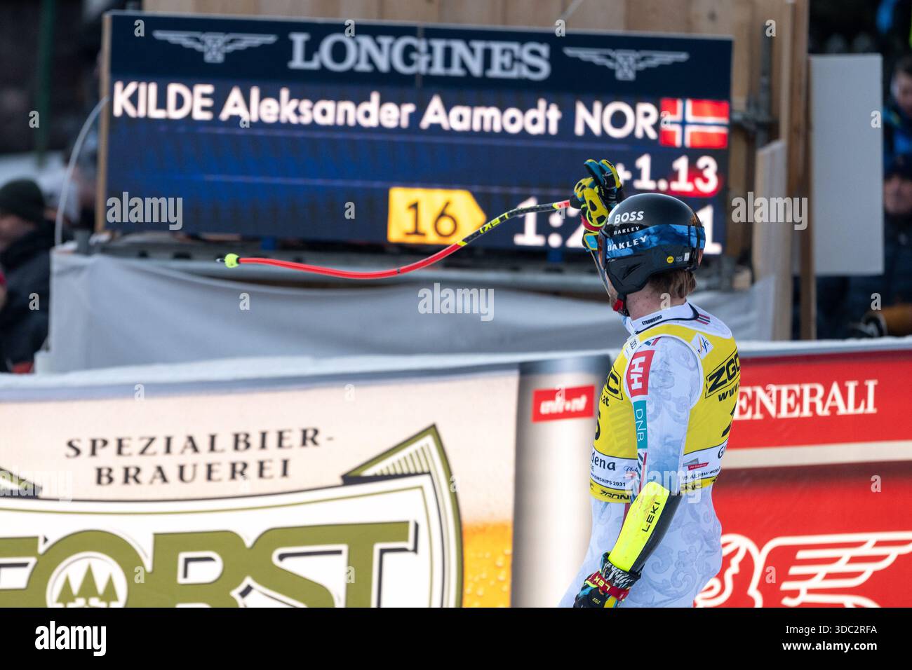 Aamodt Aleksander Kilde (NOR) cheering the public during 2026 Audi FIS ...