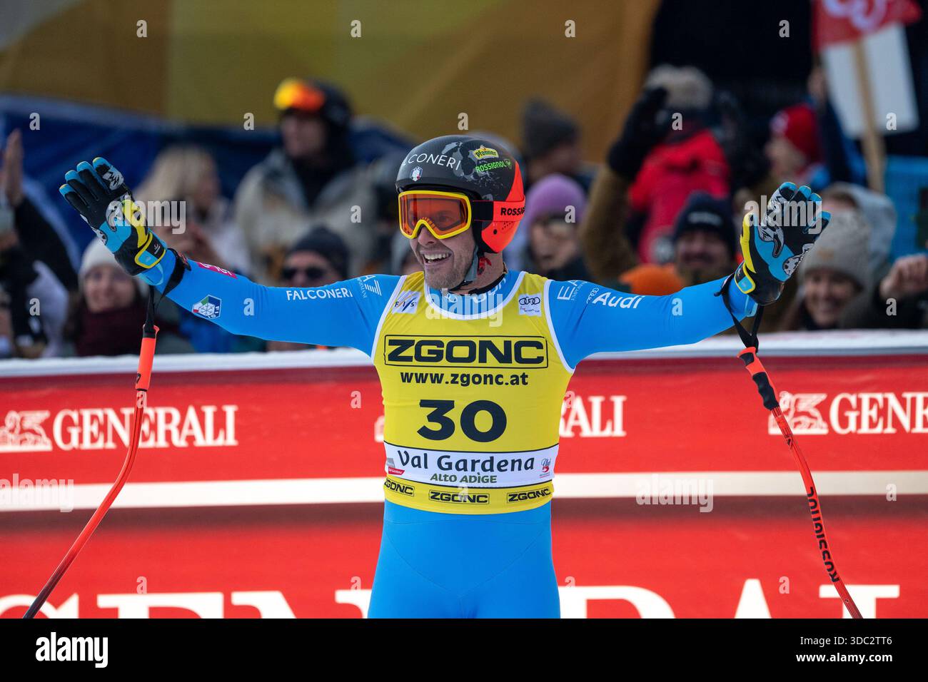 Christof Innerhofer (ITA) cheering for his result during 2026 Audi FIS ...