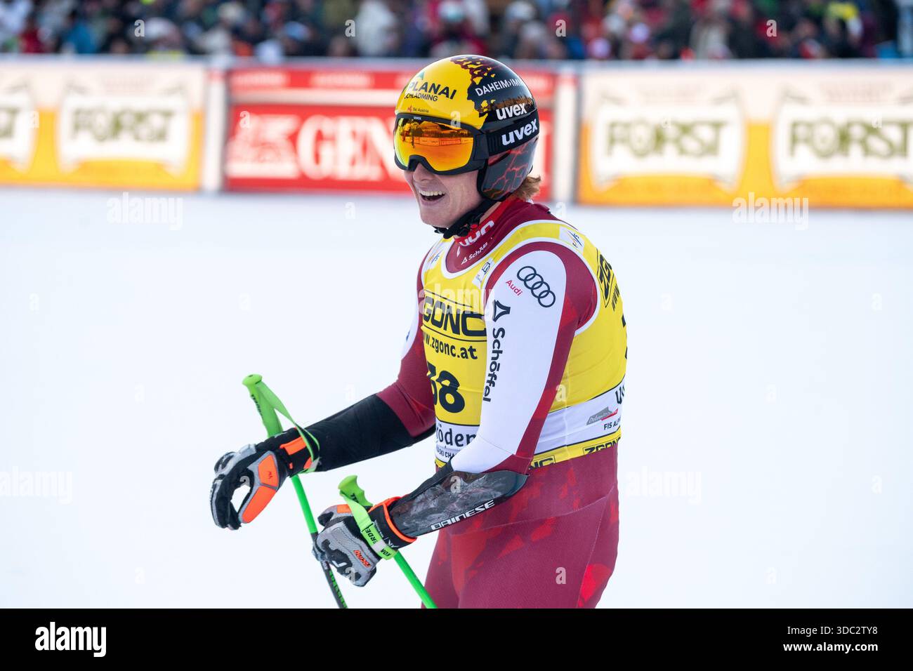 Vincent Weiser (AUT) astonished for his result during 2026 Audi FIS Ski ...