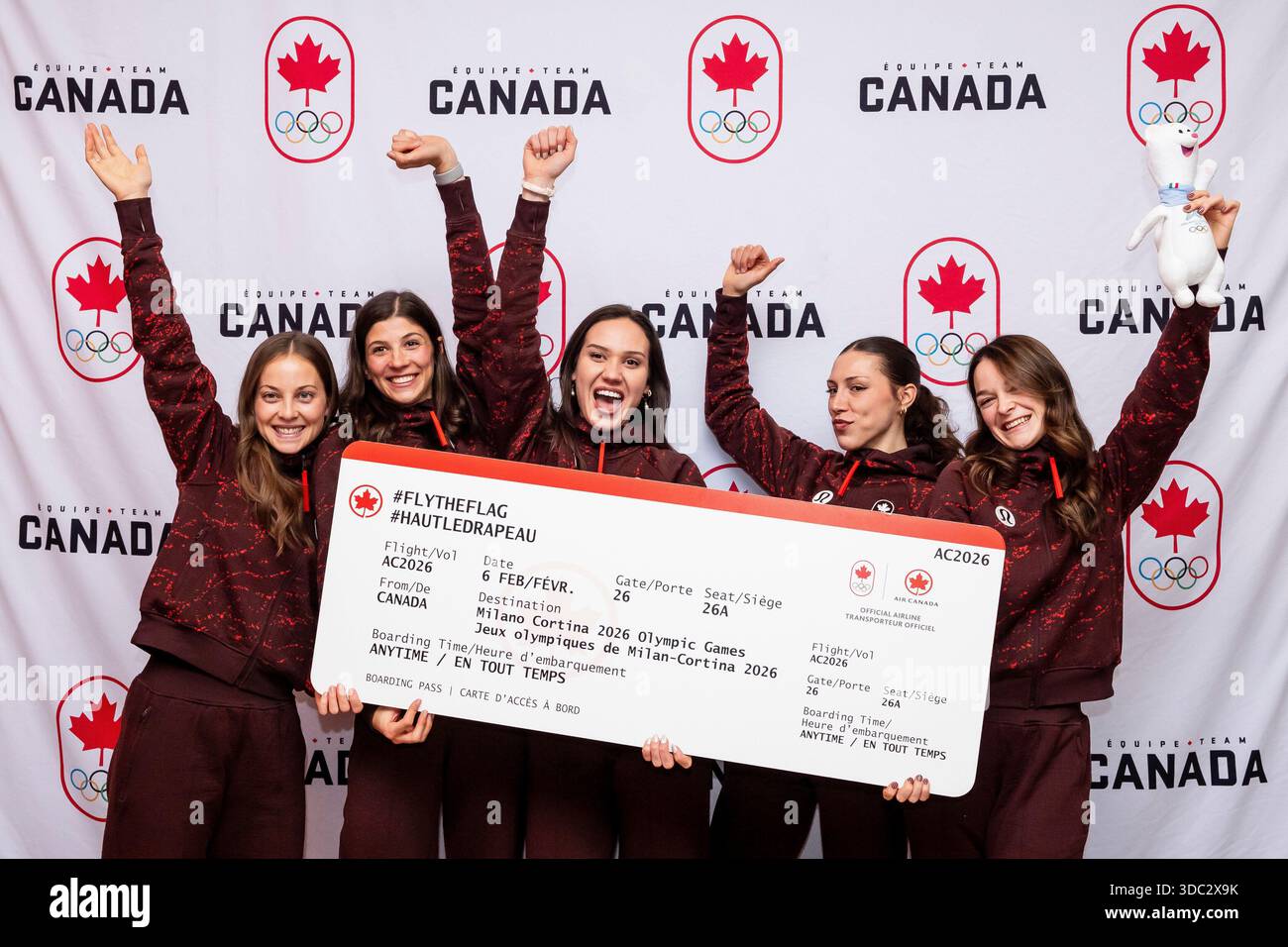 Danae Blais, left to right, Rikki Doak, Courtney Sarault, Florence ...