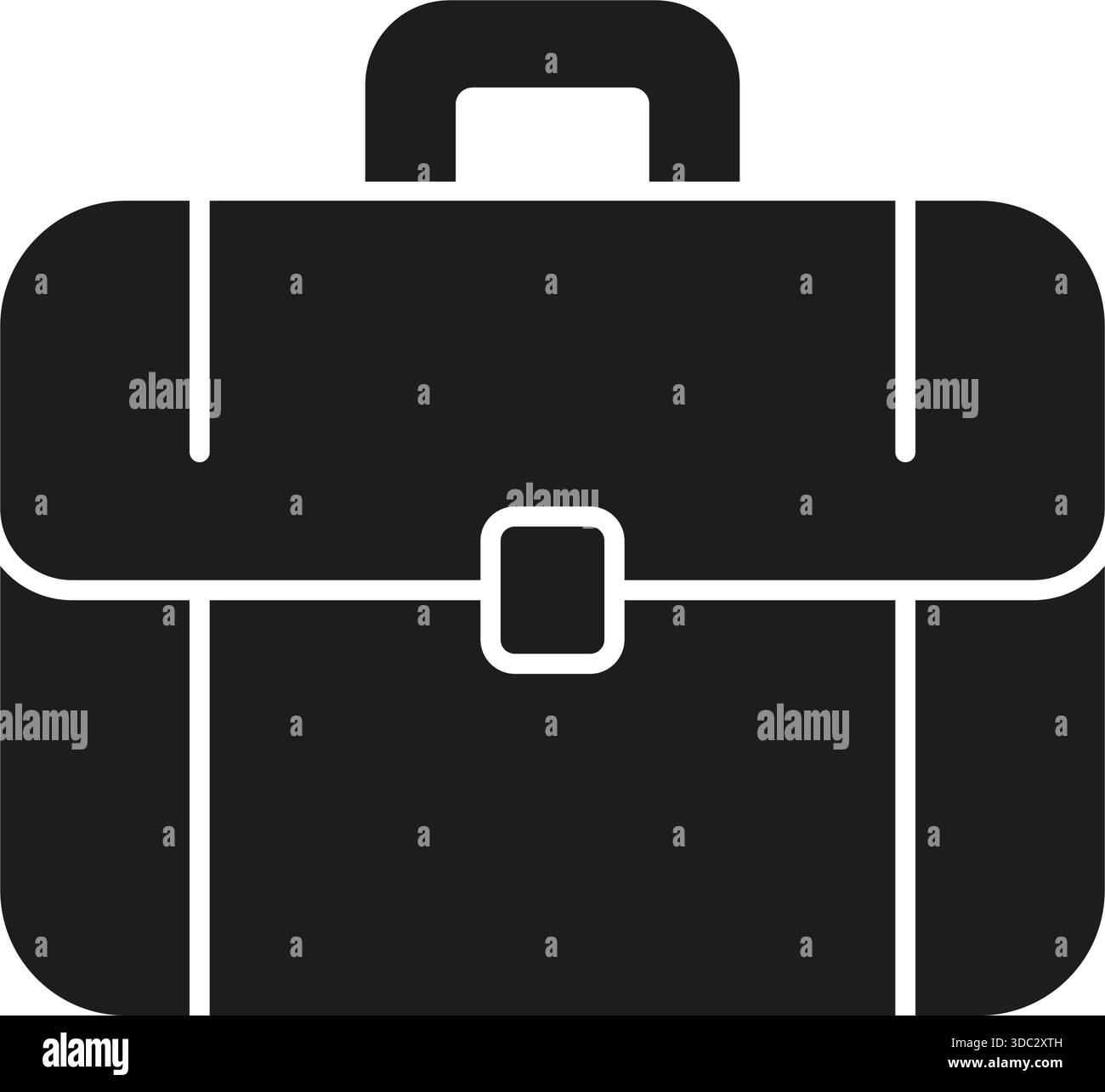 Briefcase Solid Icon. Professional Work, Business Travel, And Corporate ...