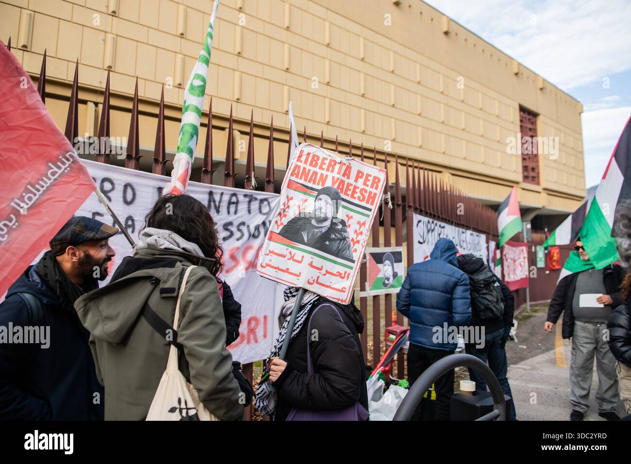 December 19, 2025, L'aquila, Abruzzo, Italy: Picket in front of L ...