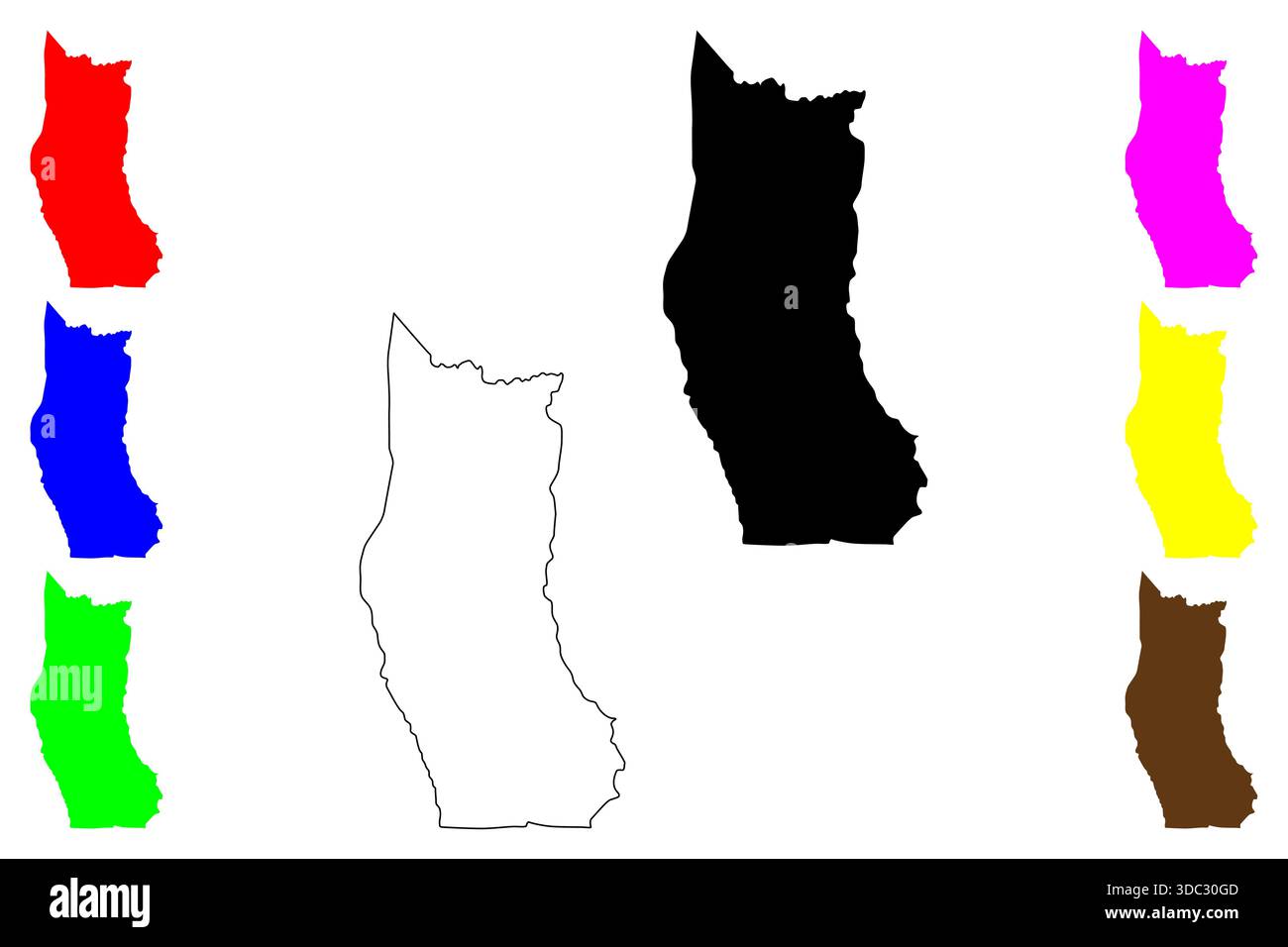 Digos city (Davao Region, Republic of the Philippines, ROP) map vector ...