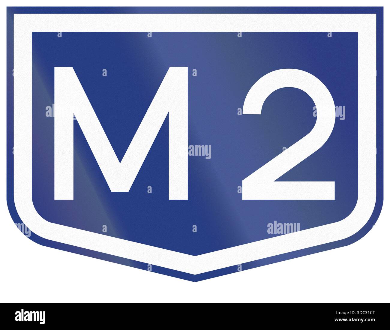 Road sign used in Hungary - Highway shield M2 Stock Photo - Alamy