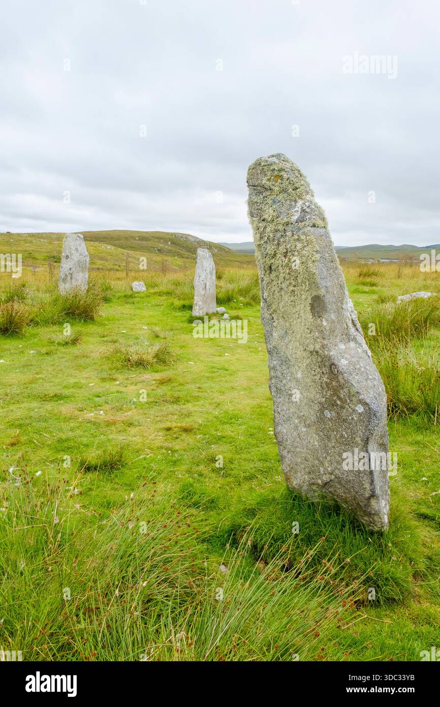Callanish 3 standing stone circle on the Isle of Lewis in the Outer ...