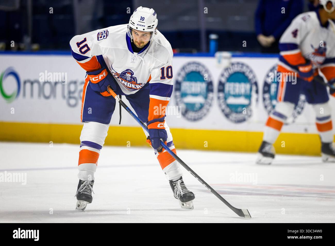 December 17, 2025: Bridgeport Islanders defenseman Travis Mitchell (10 ...