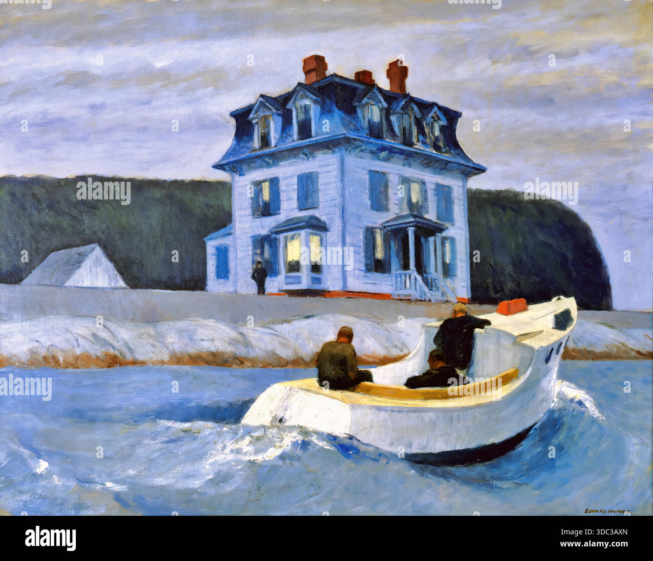 Edward Hopper, The Bootleggers, 1925, oil painting, stark American ...