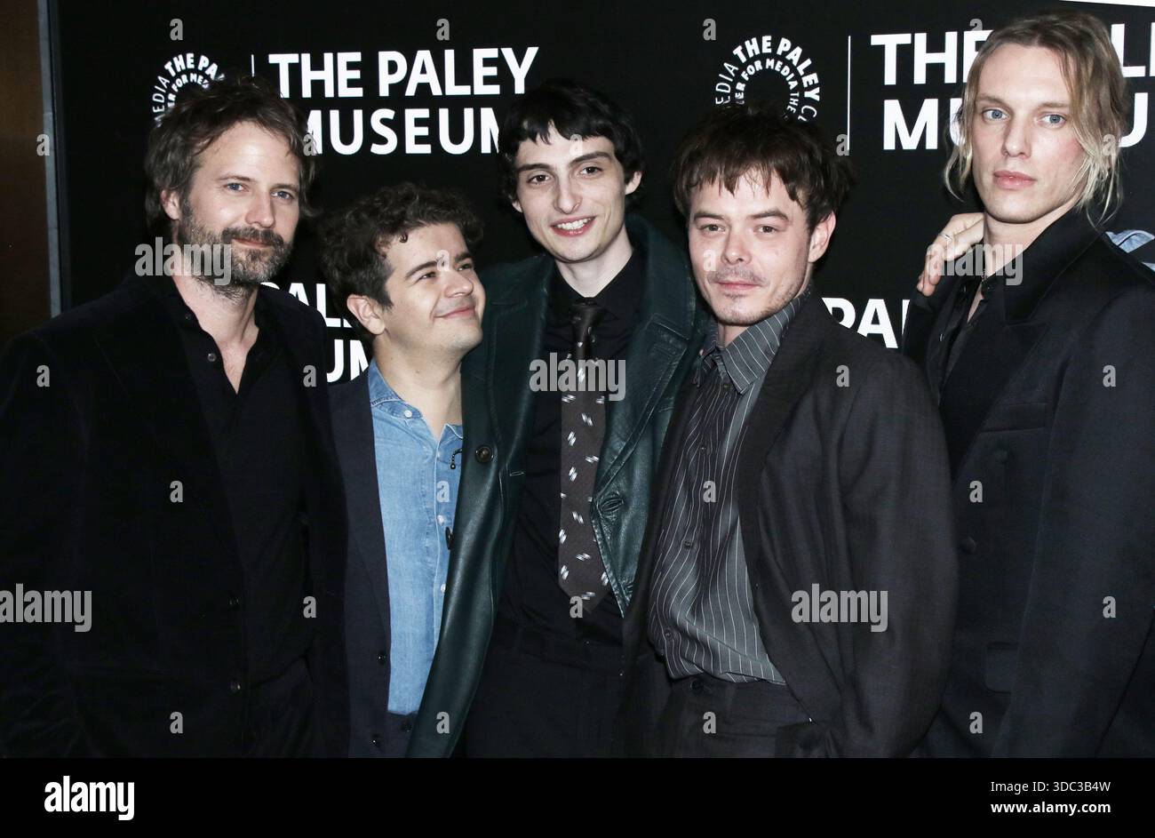 December 18, 2025 Ross Duffer, Gaten Matarazzo, Finn Wolfhard, Charlie Heaton, Jamie Campbell ...