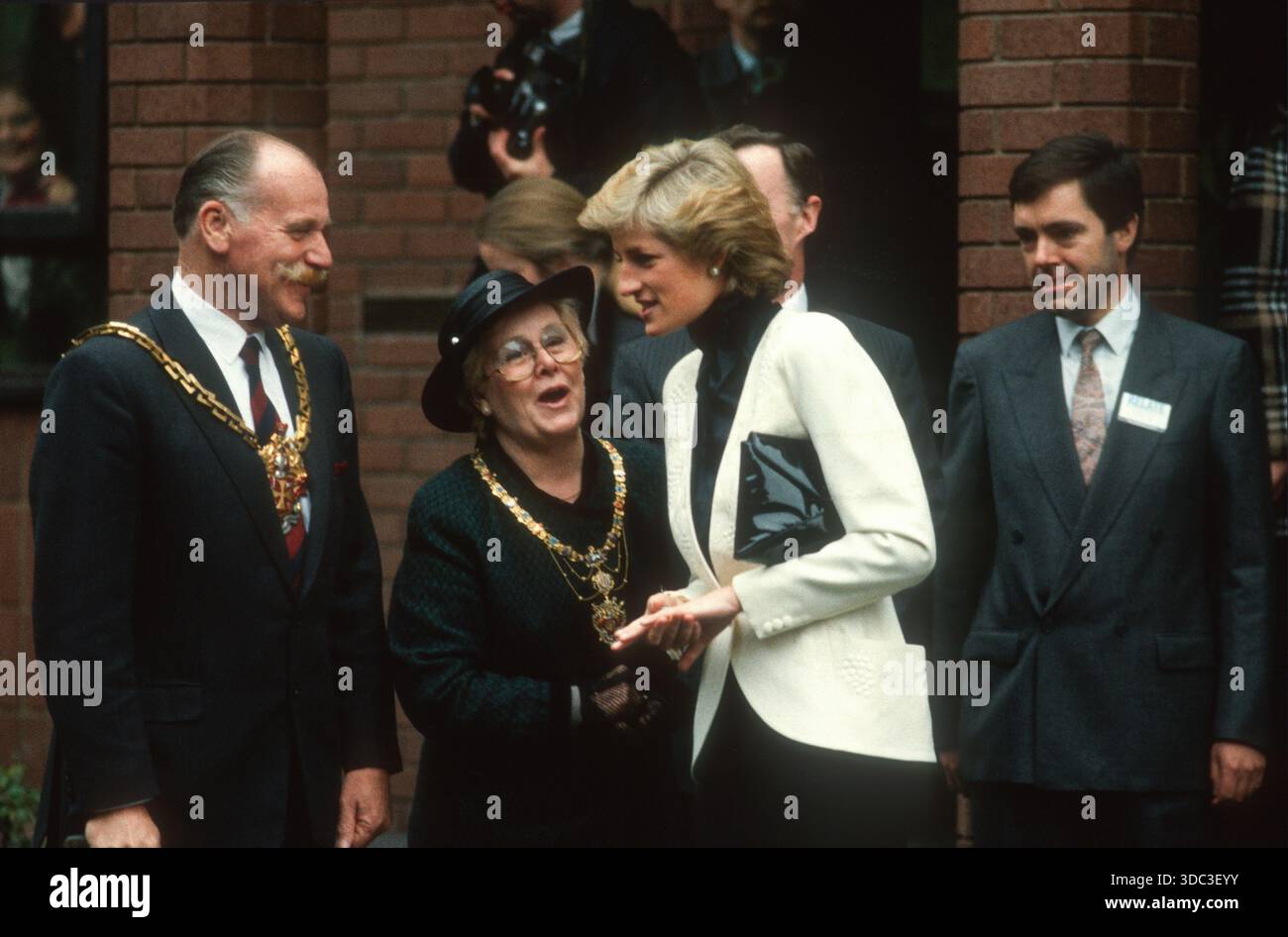Princess Diana visiting Wolverhampton, West Midlands, Uk in December ...