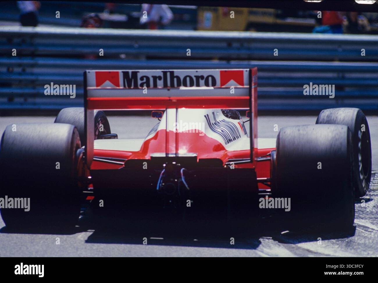 Nigel Mansell in the Marlboro McLaren car rear view In action At the ...