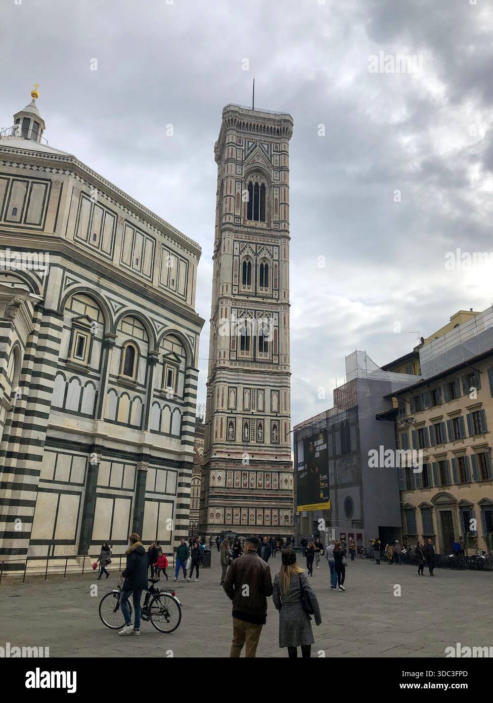 The tower next to the Cattedrale di Santa Maria del Fiore (Florence ...