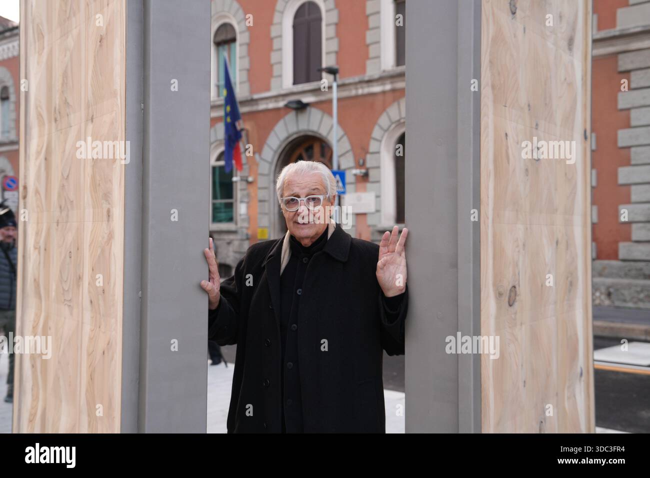Milan, Inauguration of the Door of Hope in Piazza Filangeri in front of ...