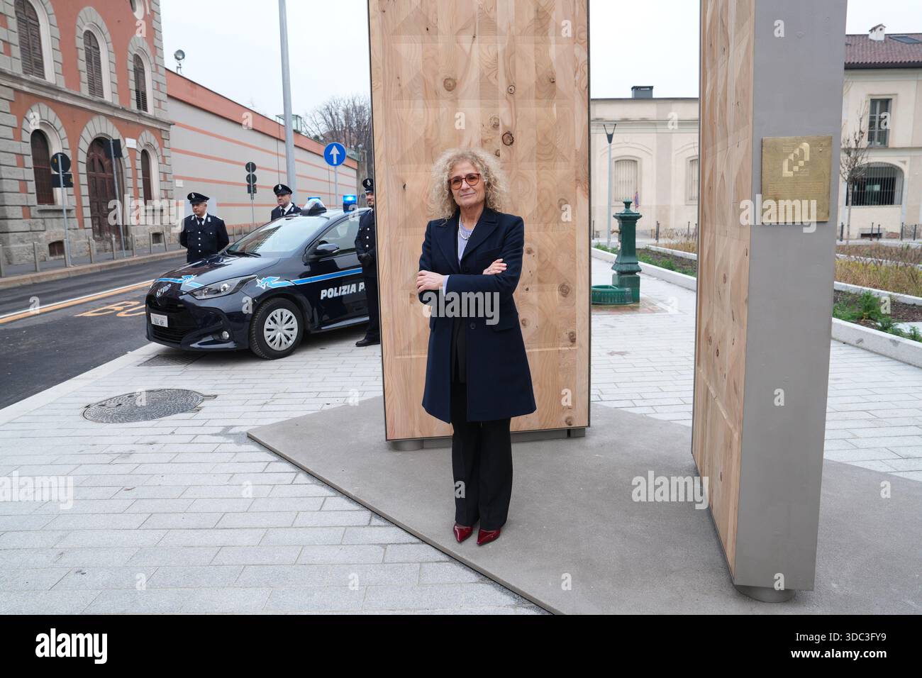 Milan, Inauguration of the Door of Hope in Piazza Filangeri in front of ...
