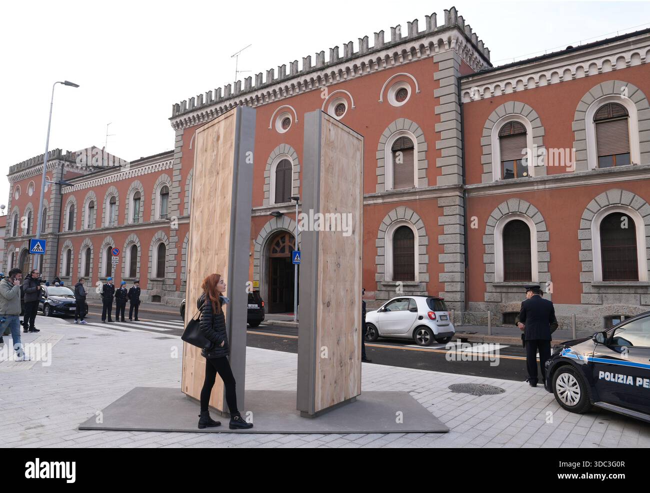 Milan, Inauguration of the Door of Hope in Piazza Filangeri in front of ...