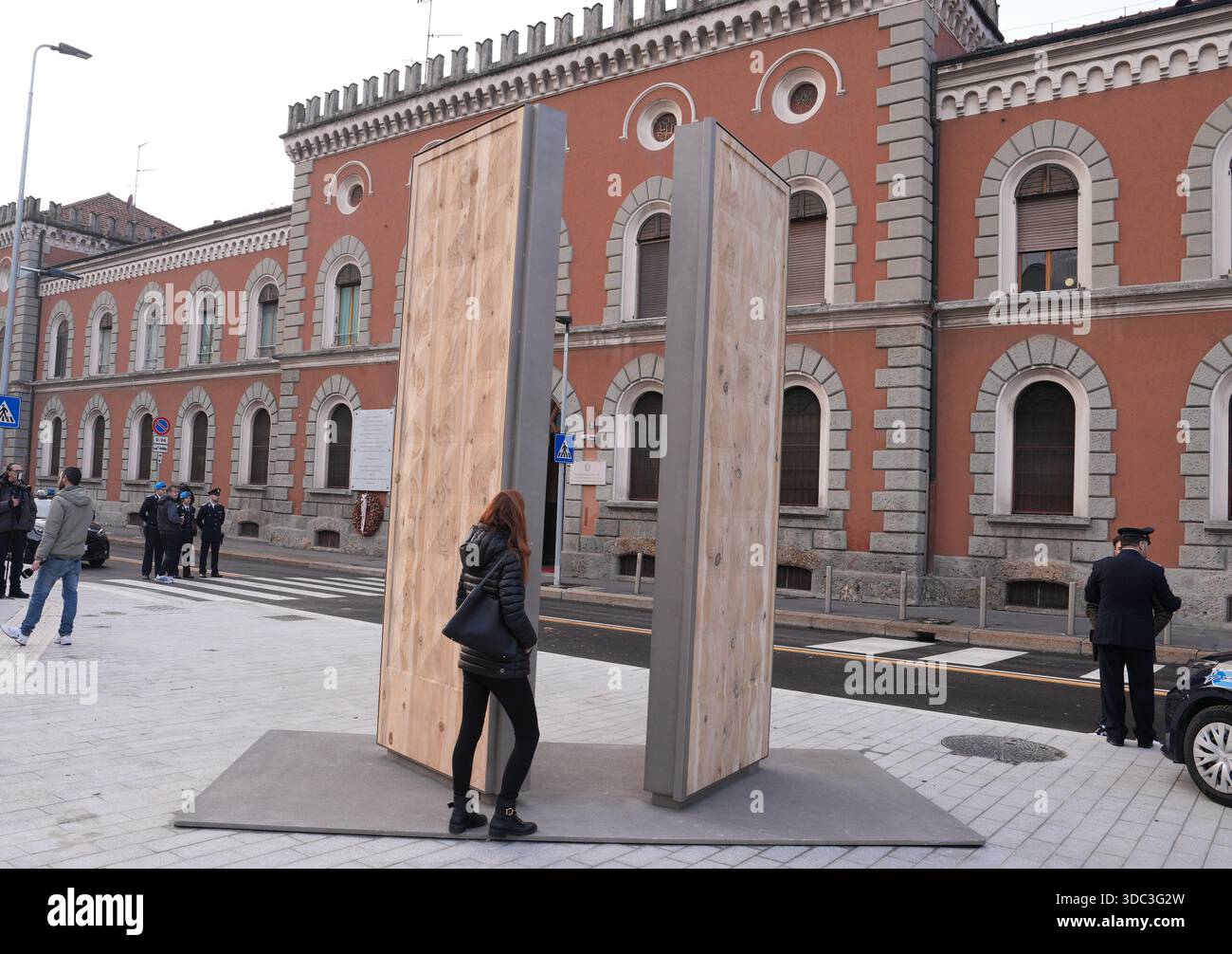 Milan, Inauguration of the Door of Hope in Piazza Filangeri in front of ...