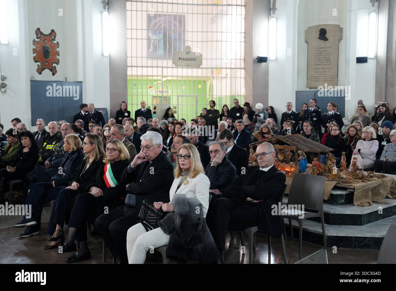 Milan, Inauguration of the Door of Hope in Piazza Filangeri in front of ...