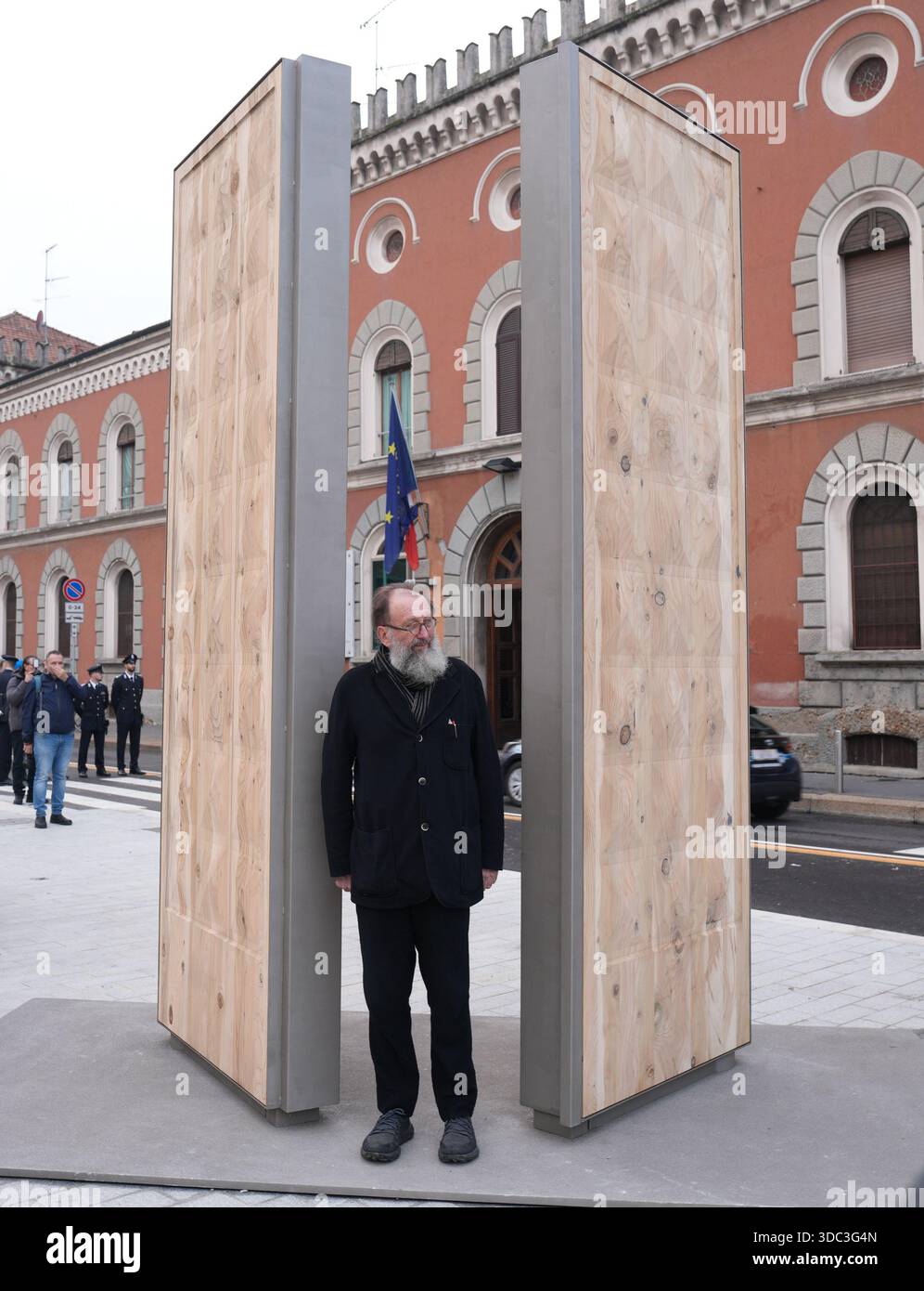 Milan, Inauguration of the Door of Hope in Piazza Filangeri in front of ...