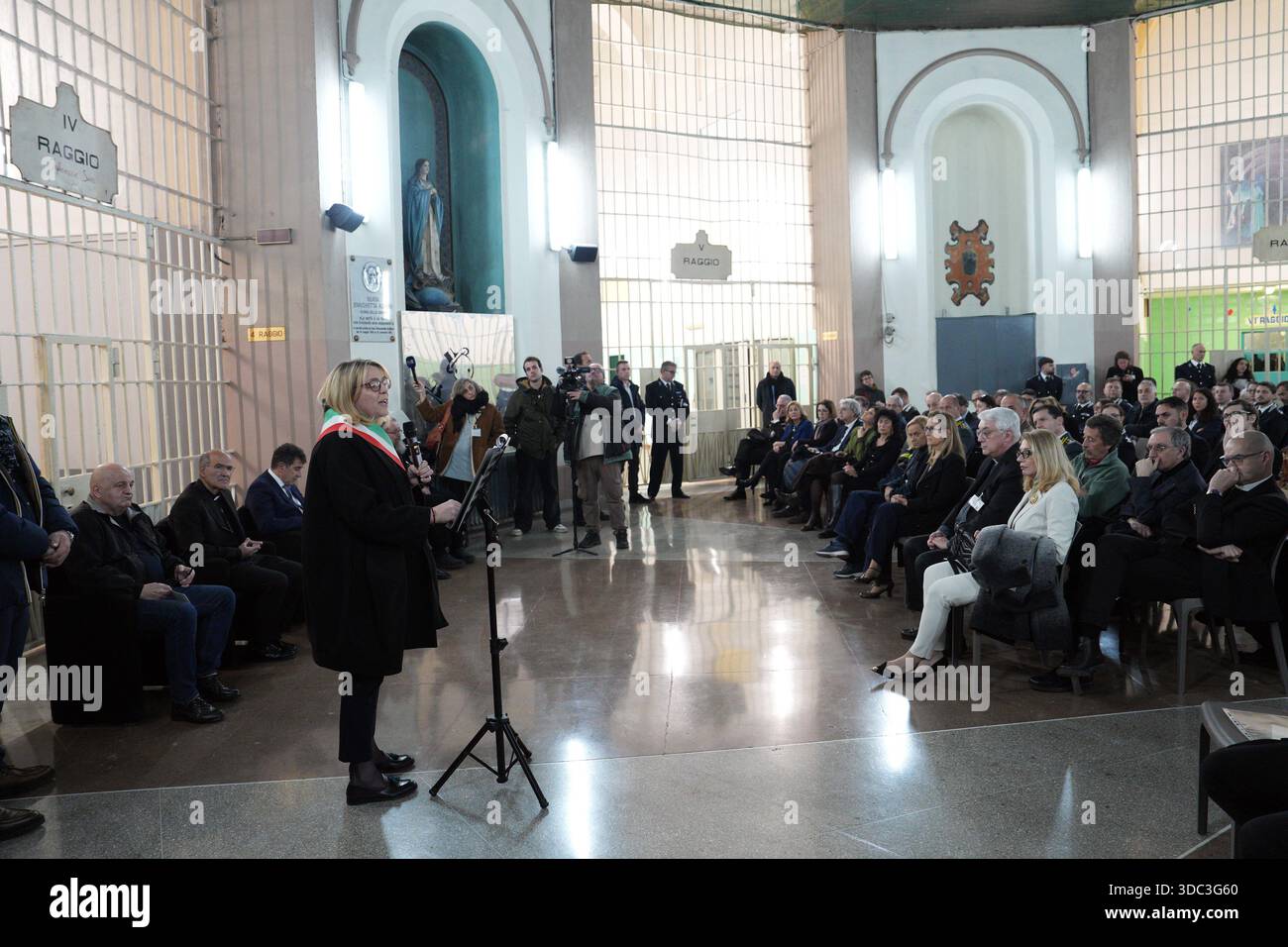 Milan, Inauguration of the Door of Hope in Piazza Filangeri in front of ...