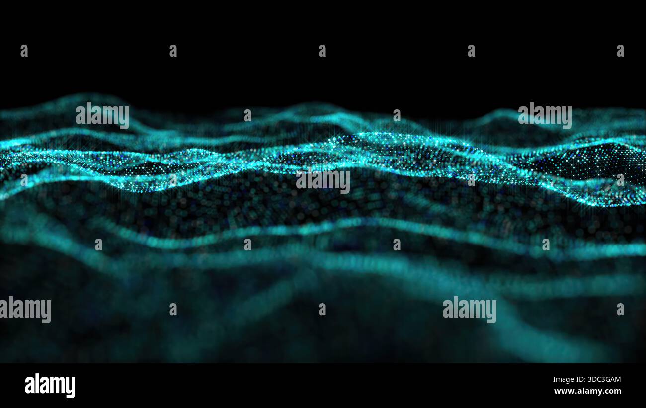 Seamless loop particles waves background hi-res stock photography and ...