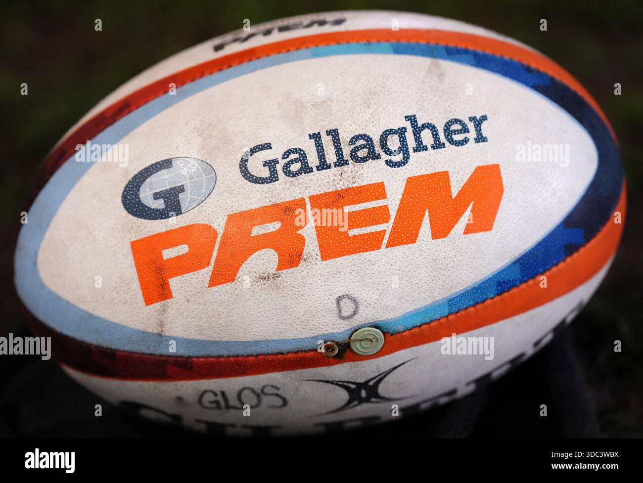 A Gallagher PREM match ball ahead of the Gallagher PREM match at the ...