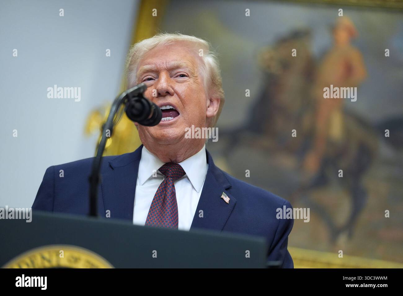 President Donald Trump speaks during an event on prescription drug ...