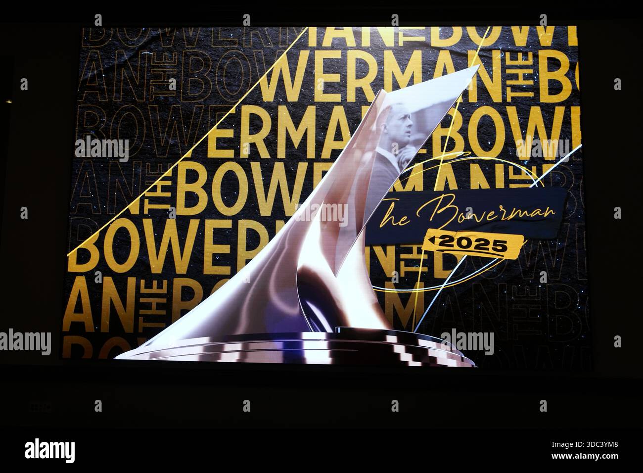 A Bowerman Award trophy graphic at the Gaylord Texan Resort and ...