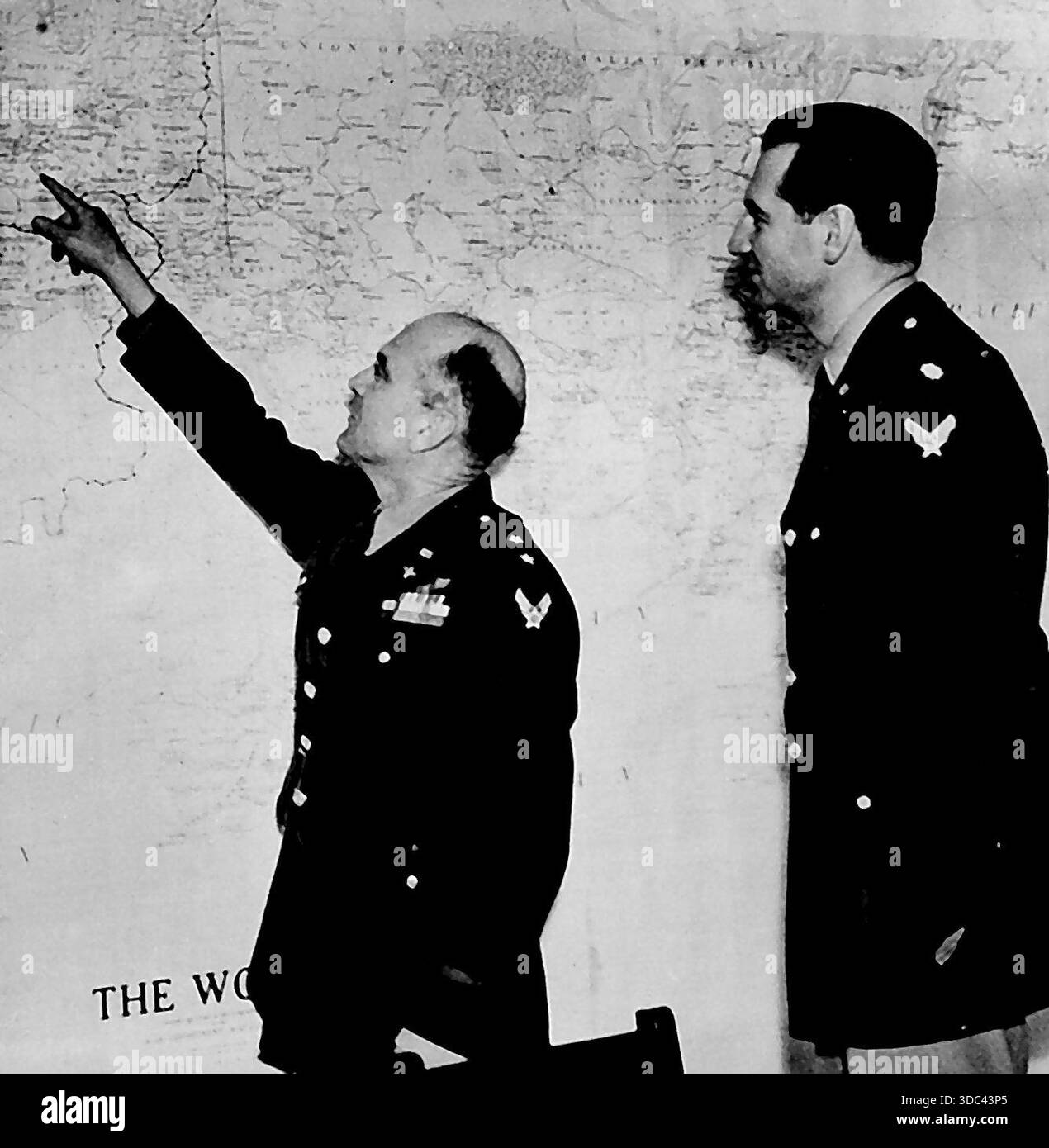 An exclusive picture of Major-General ***** Forces in Britain, studying ...