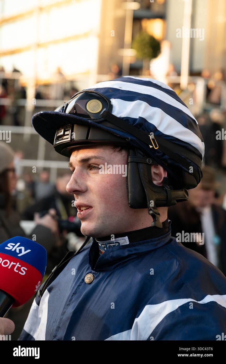 Ascot, Berkshire, UK. 19th December, 2025. Jockey Dylan Johnston in the ...