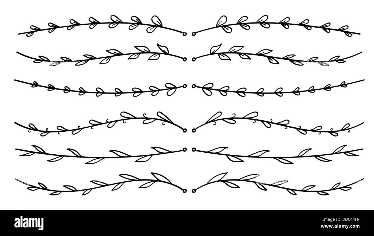 Set minimalist black continuous Stock Vector Images - Alamy