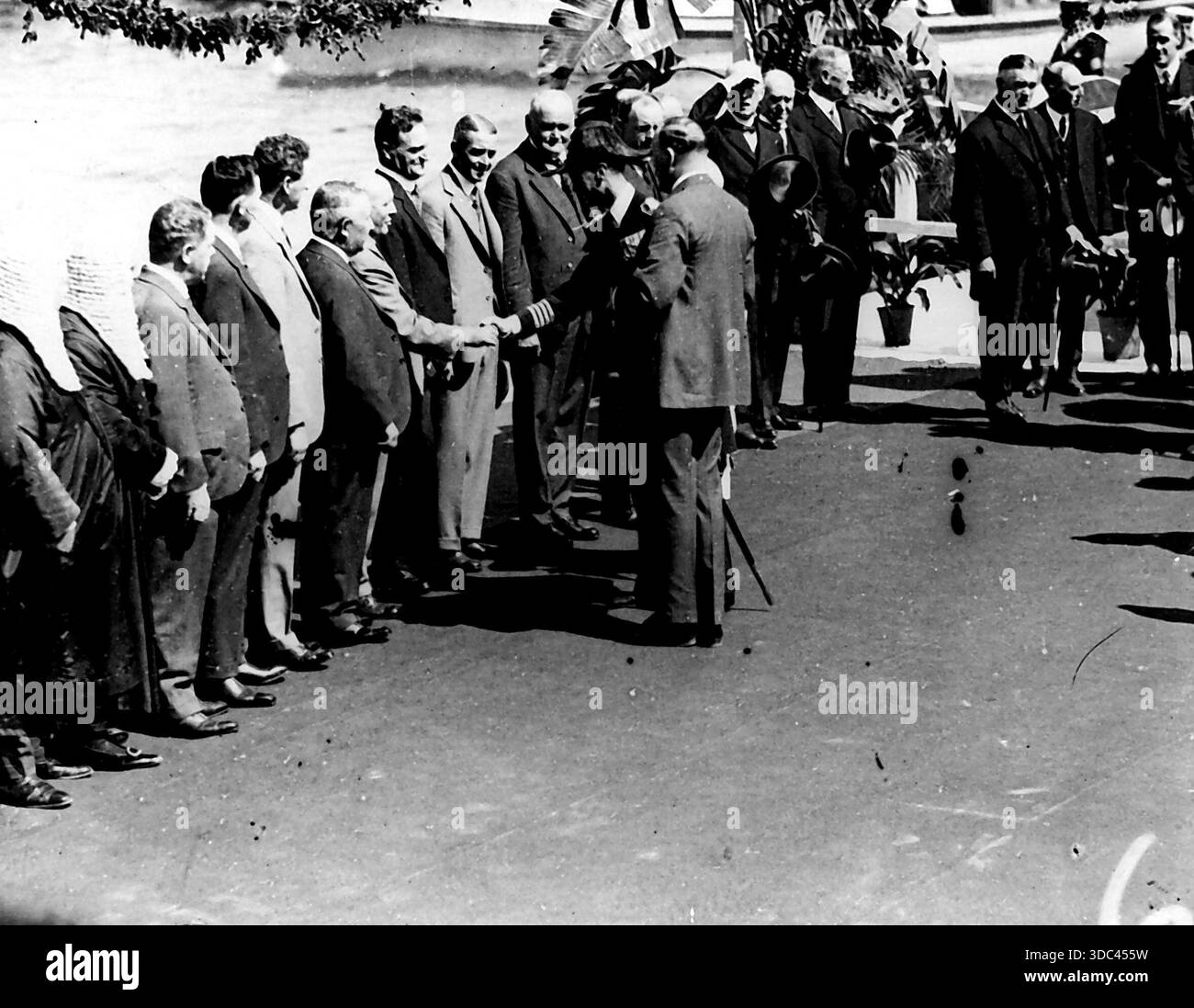 Royal Visit Mr. Lang (Premier of NSW) on Duke's left, introduces his ...