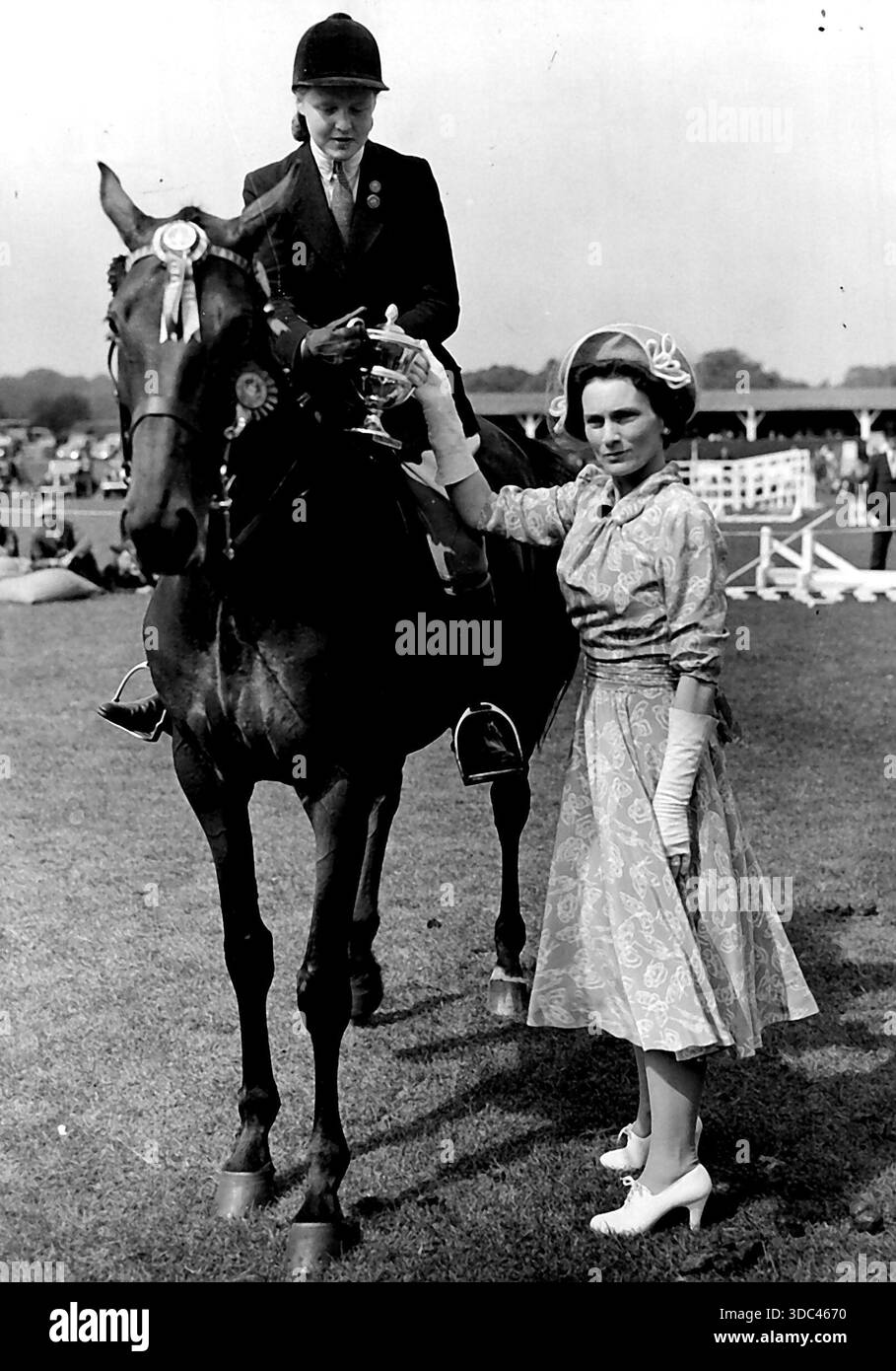 Champion Horse -- The Duchess Presents the Gold cup for the best horse ...