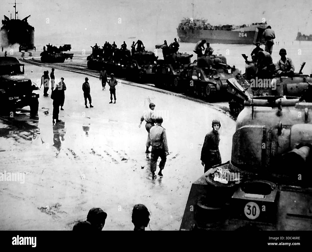 French Troops And Their American Armor Reach Normandy -- French troops ...