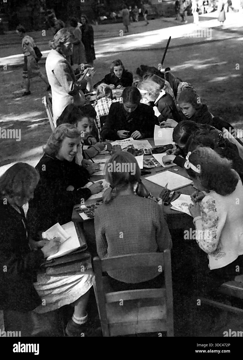 Historic german school class hi-res stock photography and images - Alamy