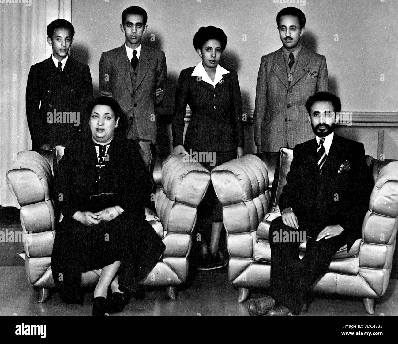 Emperor selassie queen Black and White Stock Photos & Images - Alamy