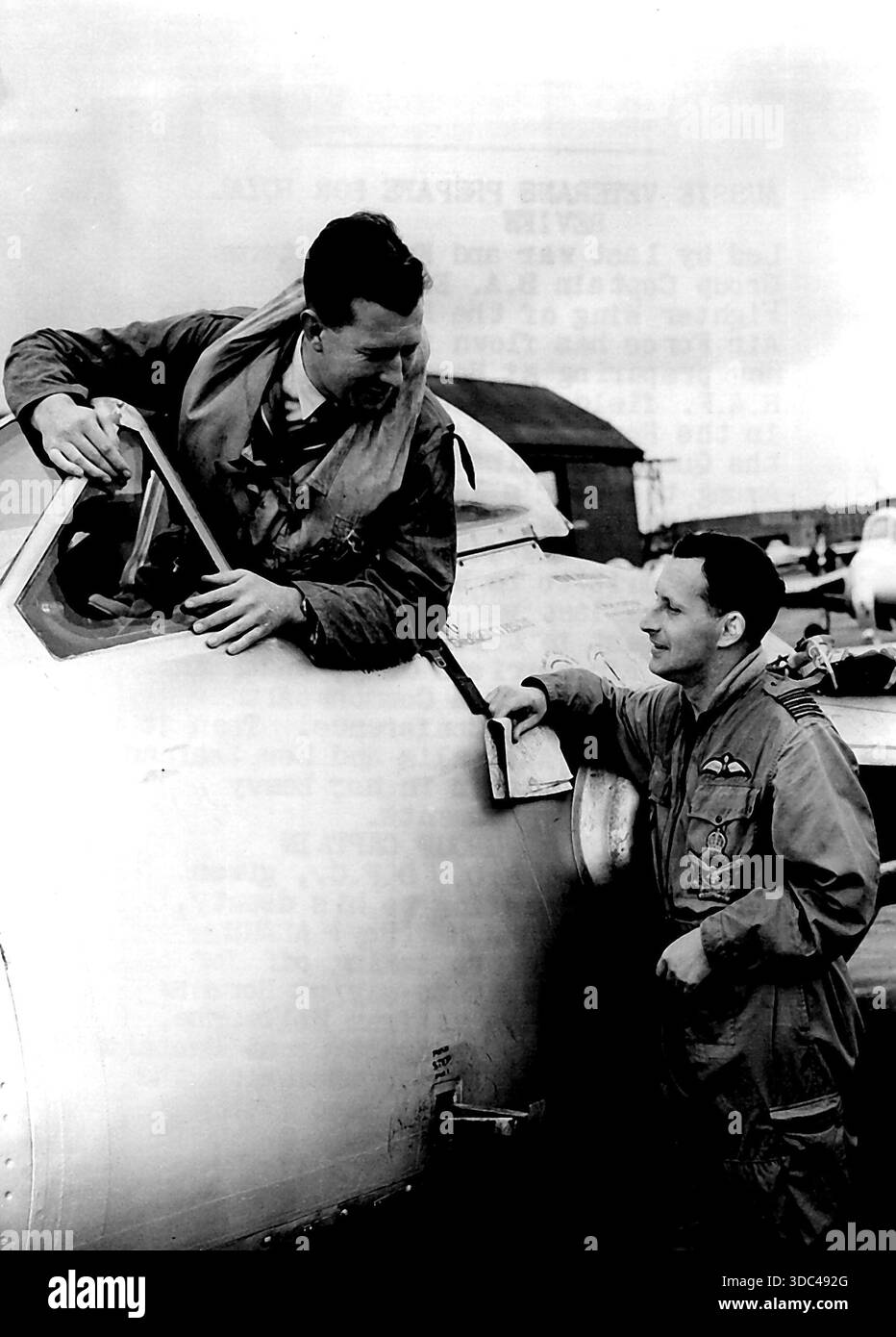 Aussie Veterans Prepare For Royal Review.Group Captain Brian Eaton, D.S ...