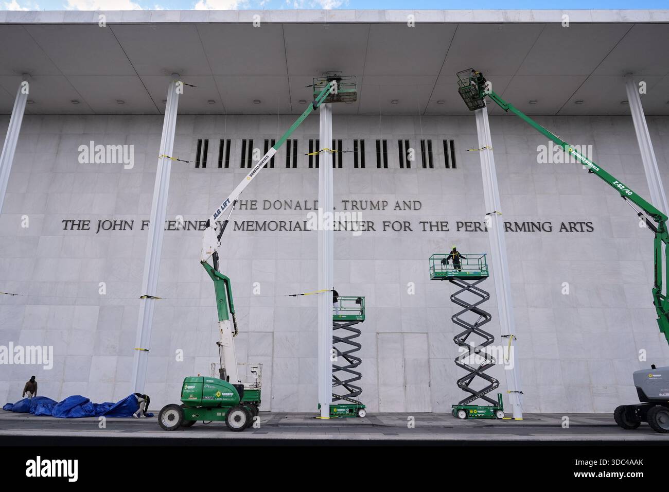 New signage, The Donald J. Trump and The John F. Kennedy Memorial ...