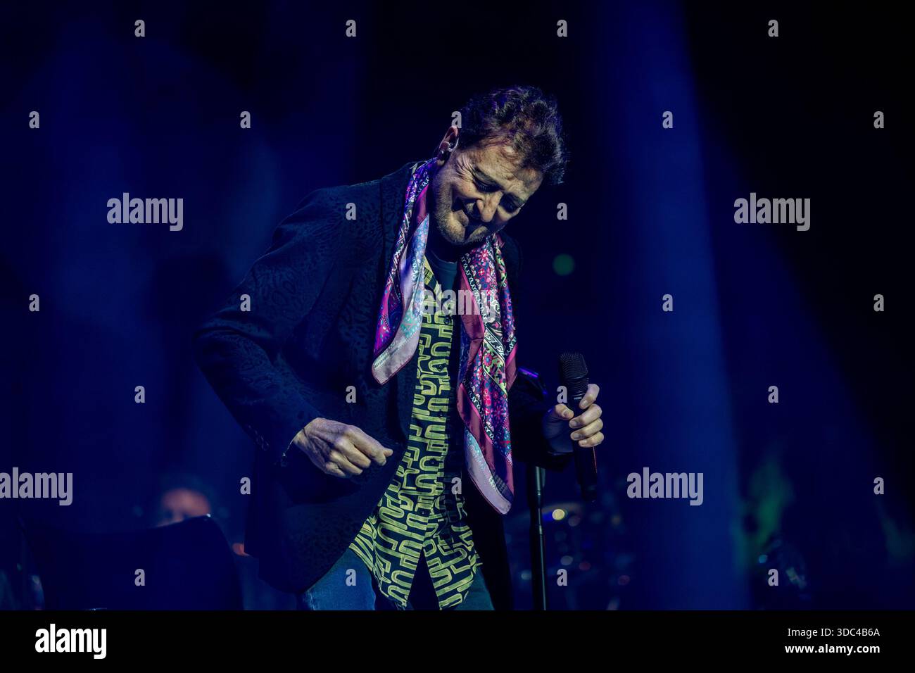 The singer Manolo Garcia during a concert at the IFEMA Municipal Palace ...