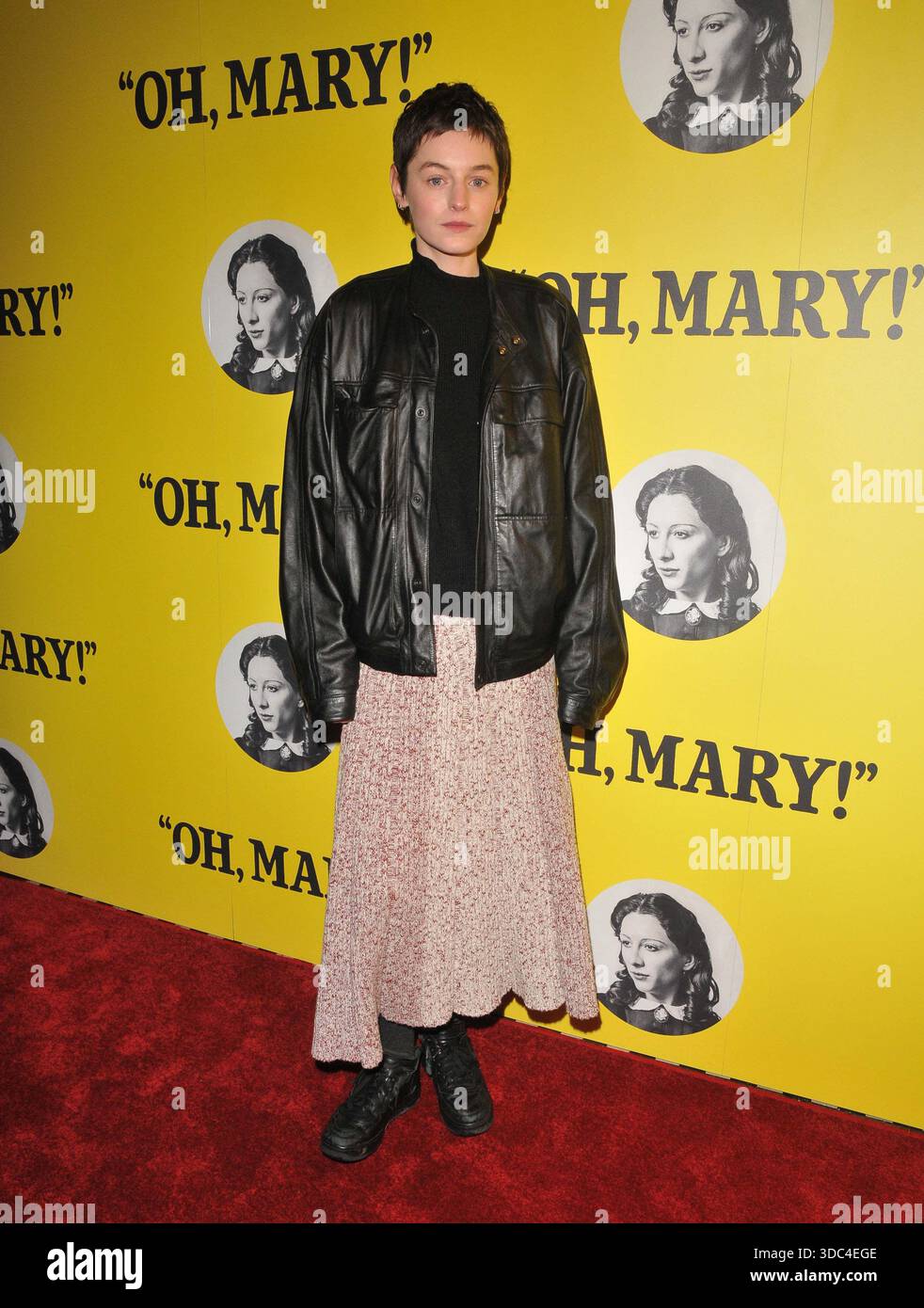 Emma Corrin at the "Oh, Mary!" play press night, Trafalgar Theatre ...
