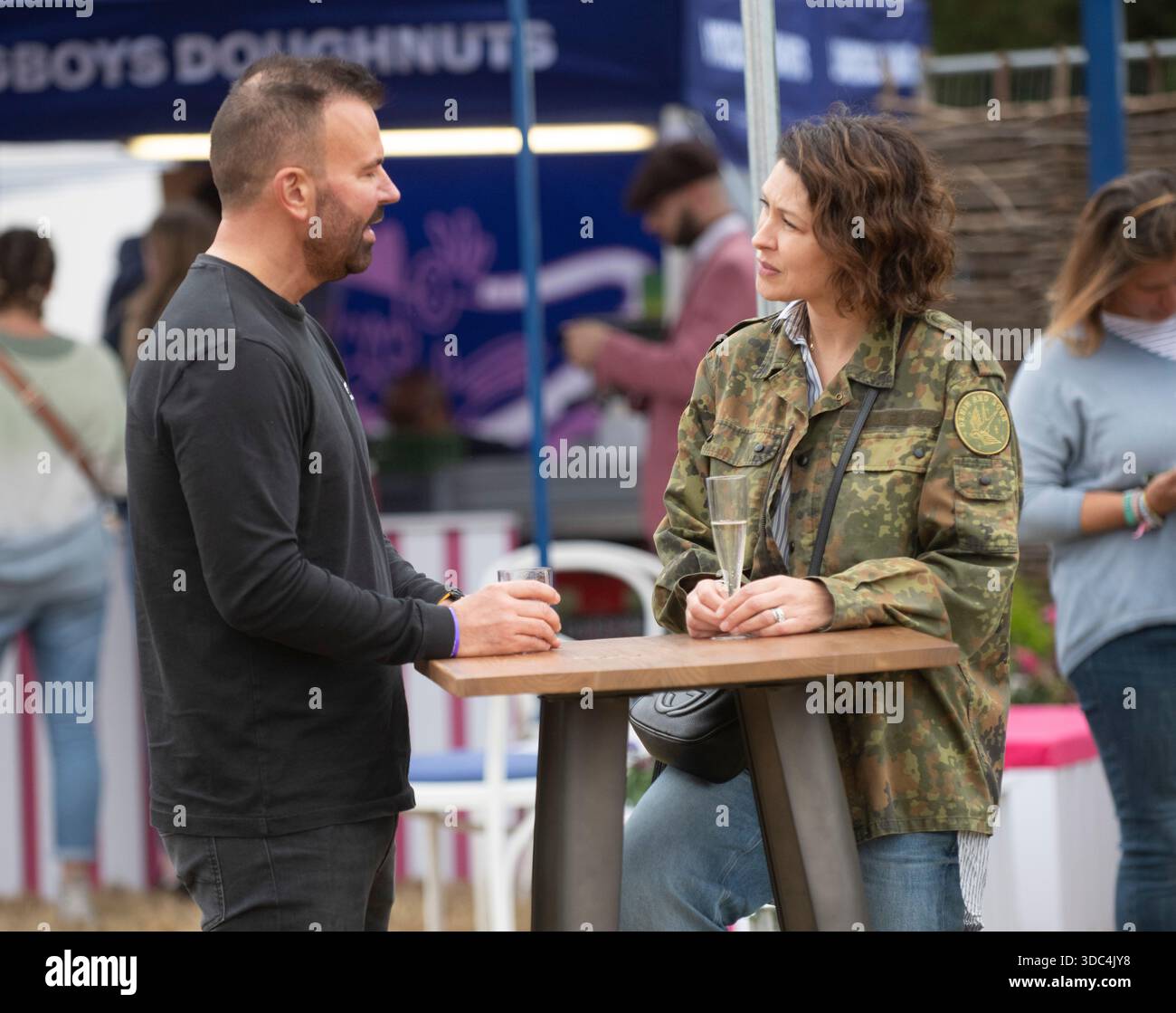 Emma Willis at the Big Feastival 2021 on Alex James' Cotswolds farm ...