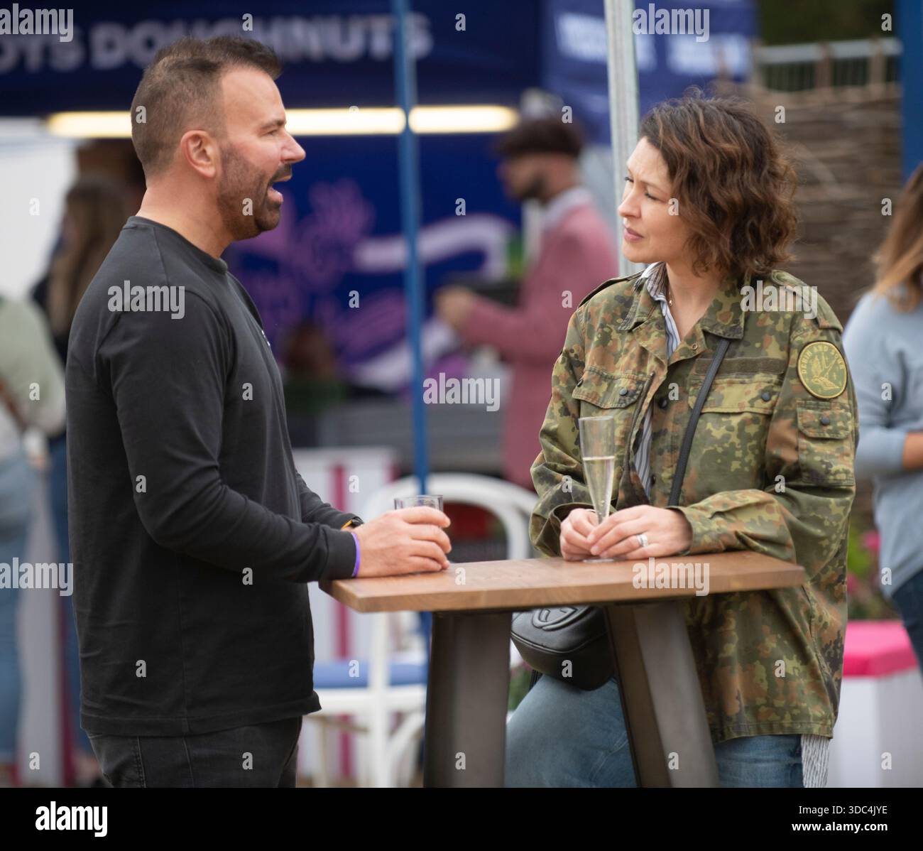 Emma Willis at the Big Feastival 2021 on Alex James' Cotswolds farm ...