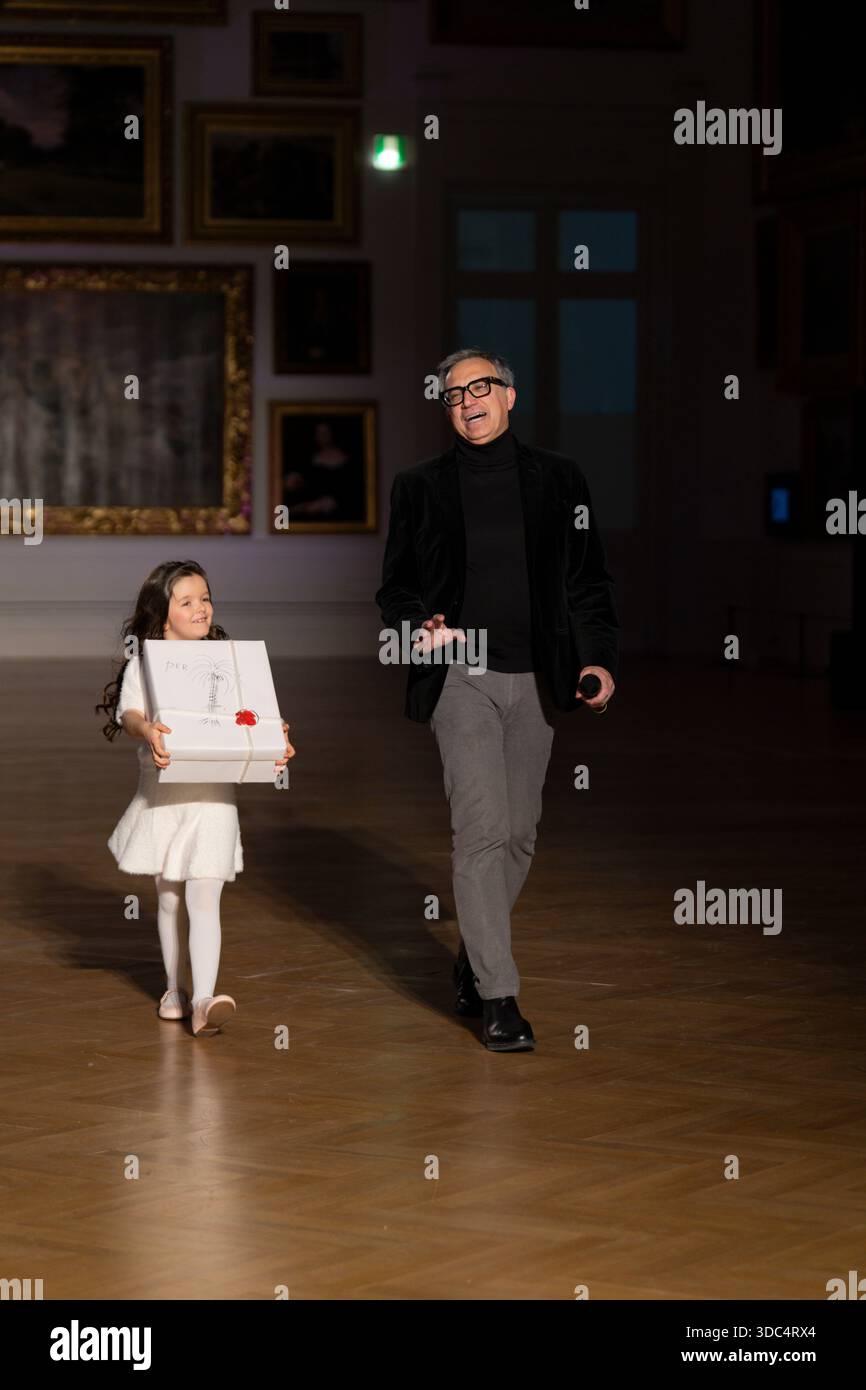 Rome, Italy – Models on the runway during a fashion show dedicated to ...