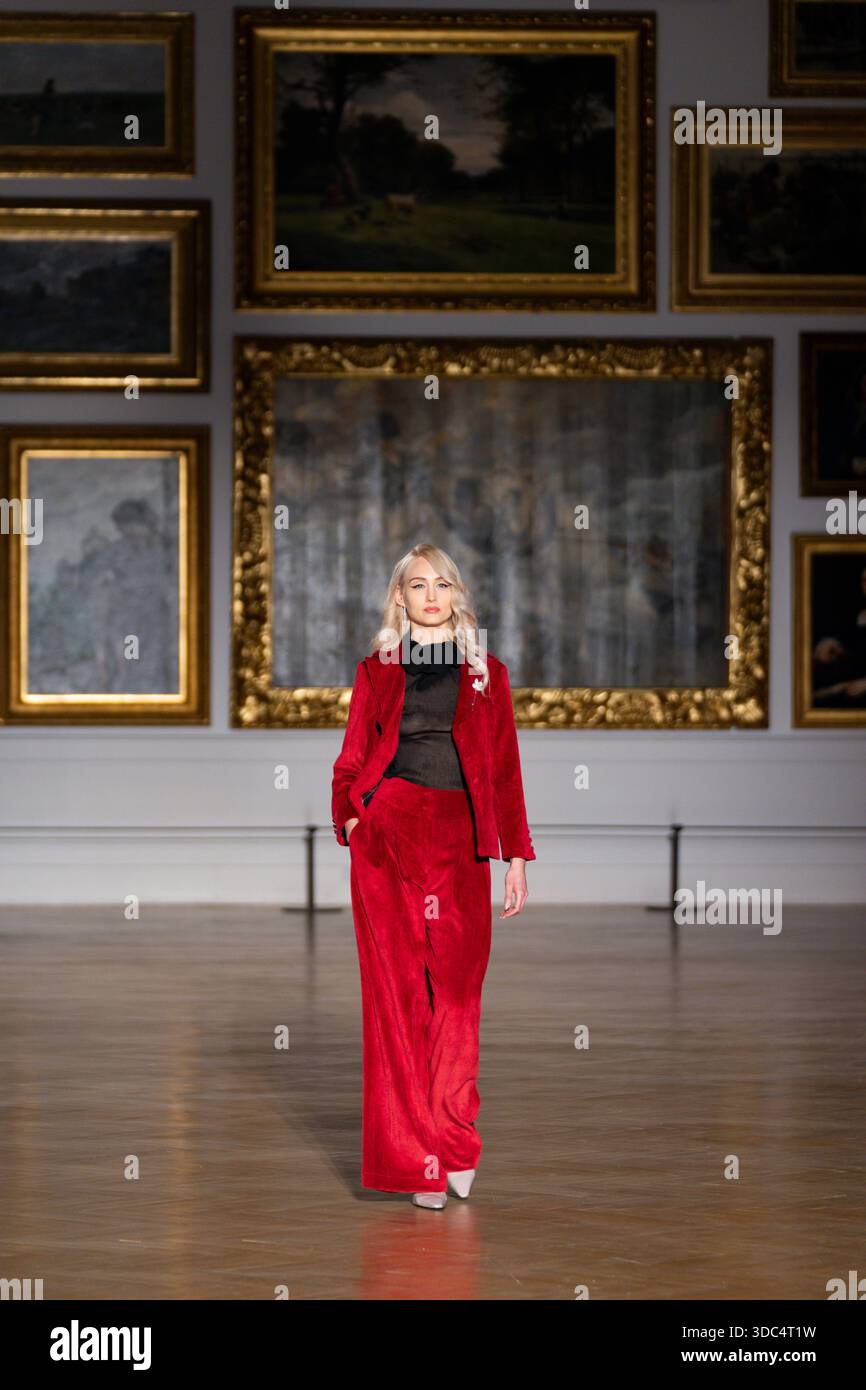 Rome, Italy – Models on the runway during a fashion show dedicated to ...