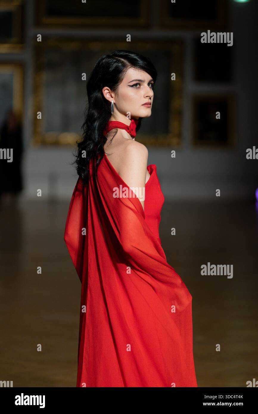 Rome, Italy – Models on the runway during a fashion show dedicated to ...