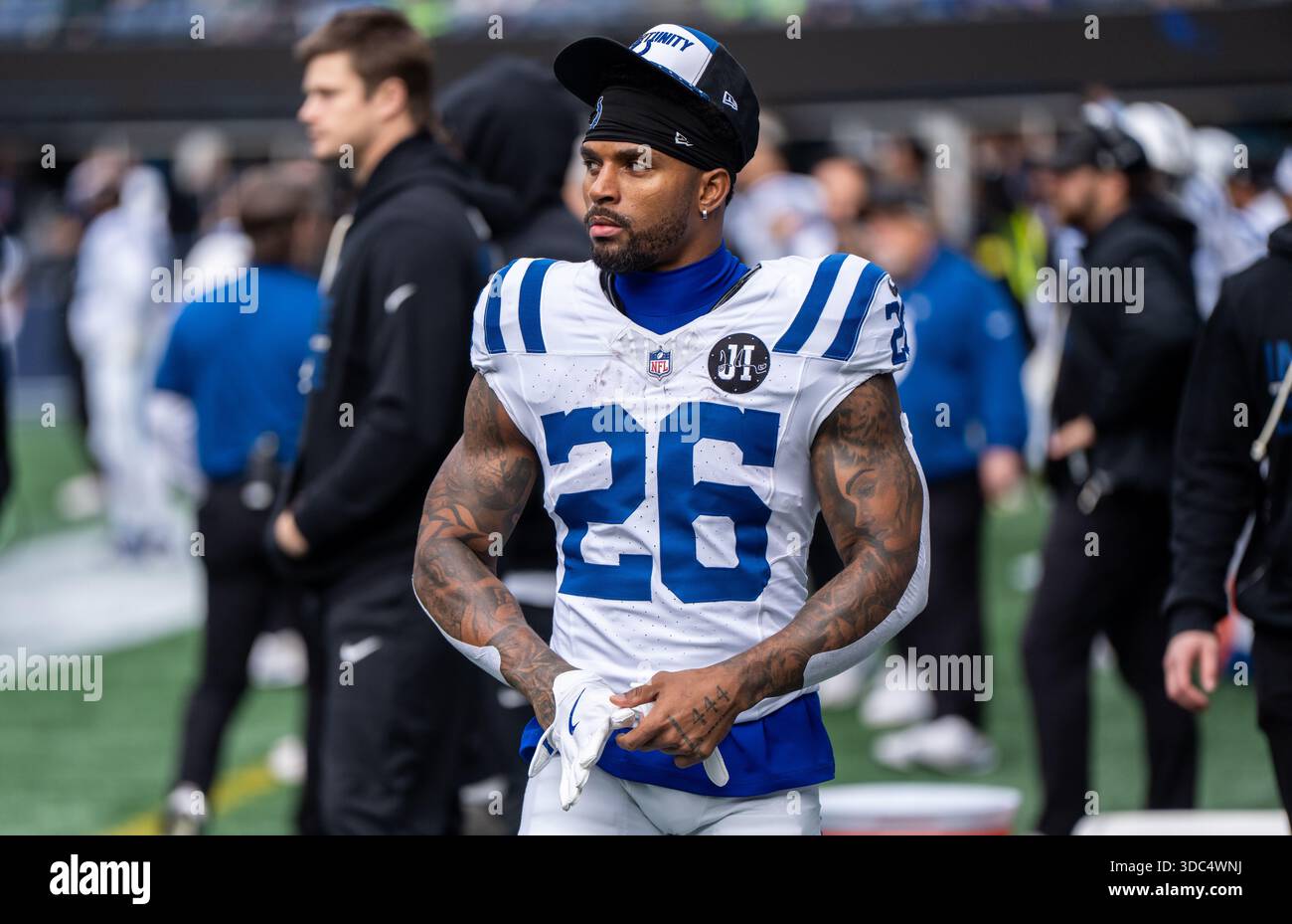 Indianapolis Colts running back Ameer Abdullah is pictured before an ...