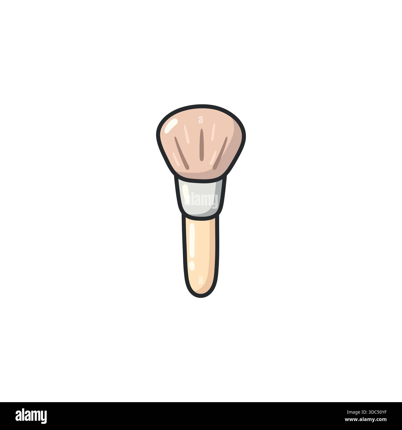 Makeup cosmetics in flat Stock Vector Images - Alamy