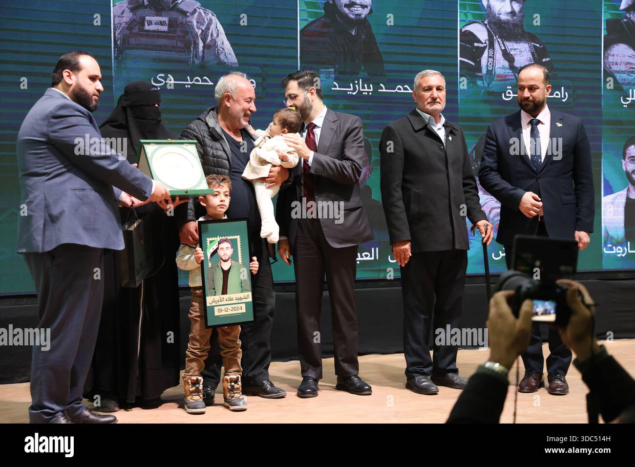 DAMASCUS, SYRIA - DECEMBER 6, 2025: Ministers and high-ranking ...