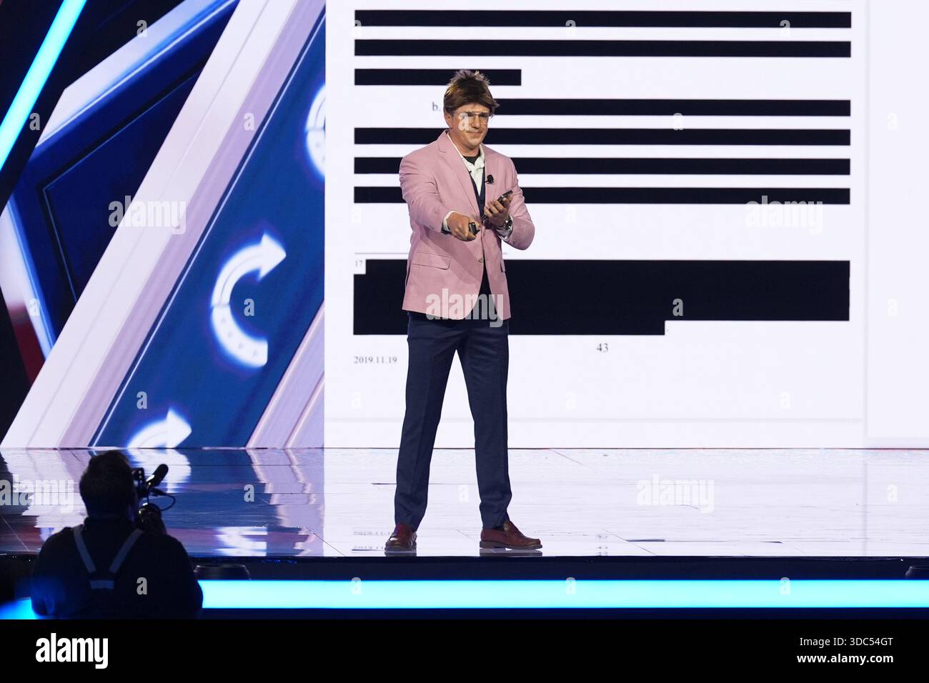 James O'Keefe speaks during Turning Point USA's AmericaFest 2025 ...