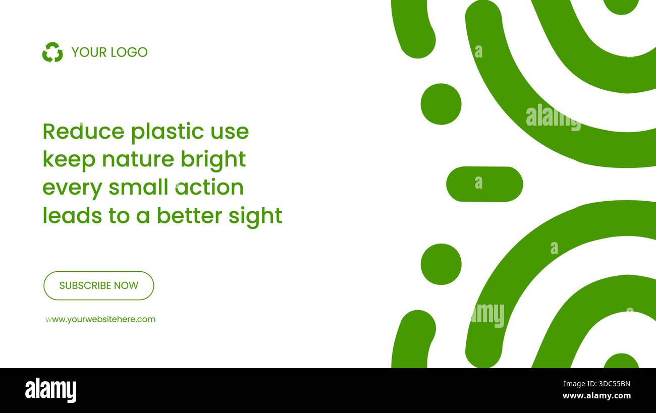 Plastic Waste Reduction Campaign Flat Cartoon Hand Drawn Thumbnail ...