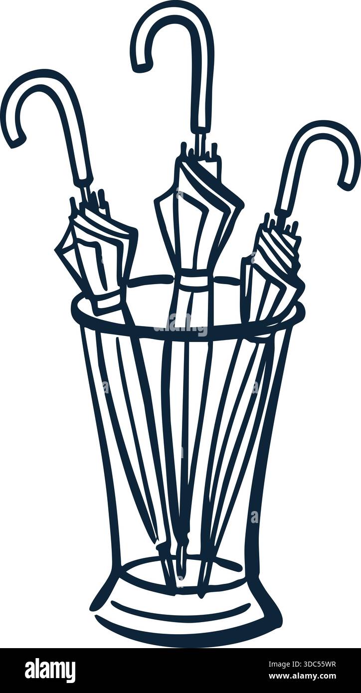 Cane stand Stock Vector Images - Alamy